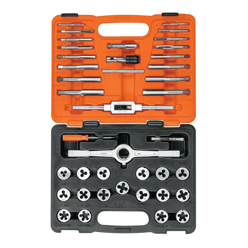 Juego de Machuelos y Tarrajas 40 pz TRUPER